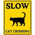 Cat Crossing Sign, Slow Down for Cats Sign, Cats Xing Signs for Road ...