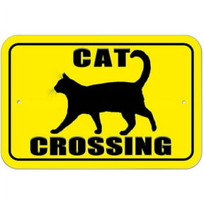 Cat Crossing Sign