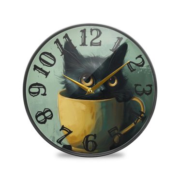 Space Cherry Red Lady Kit Cat Clock 15.5" Full Size Retro Style Kit-Cat ...