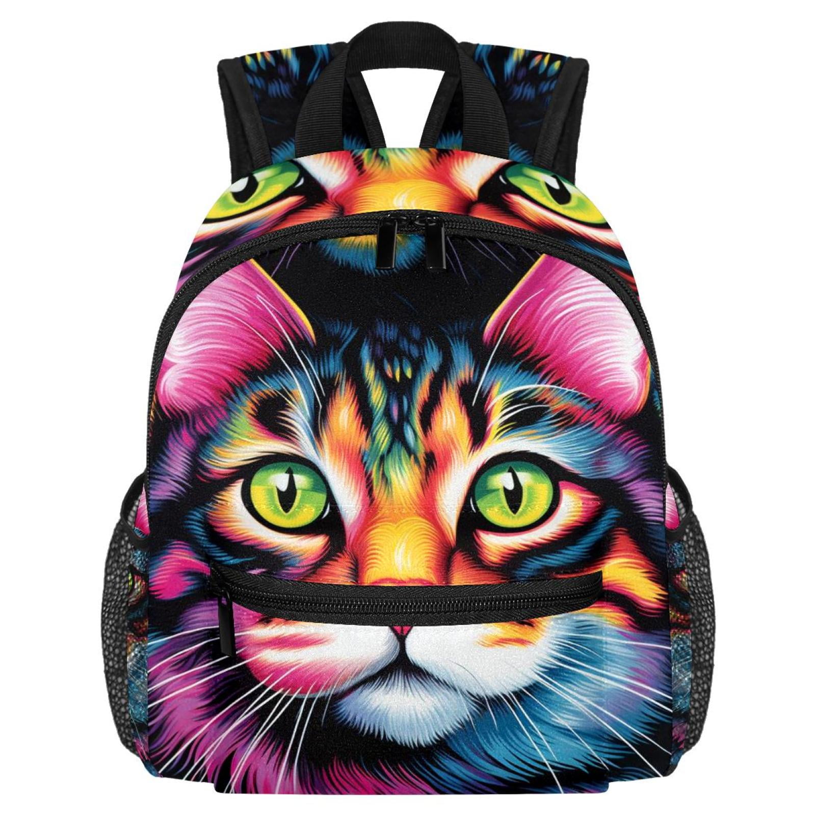 Cat Cute Book Bag with Adjustable Shoulder Strap, Large Capacity ...