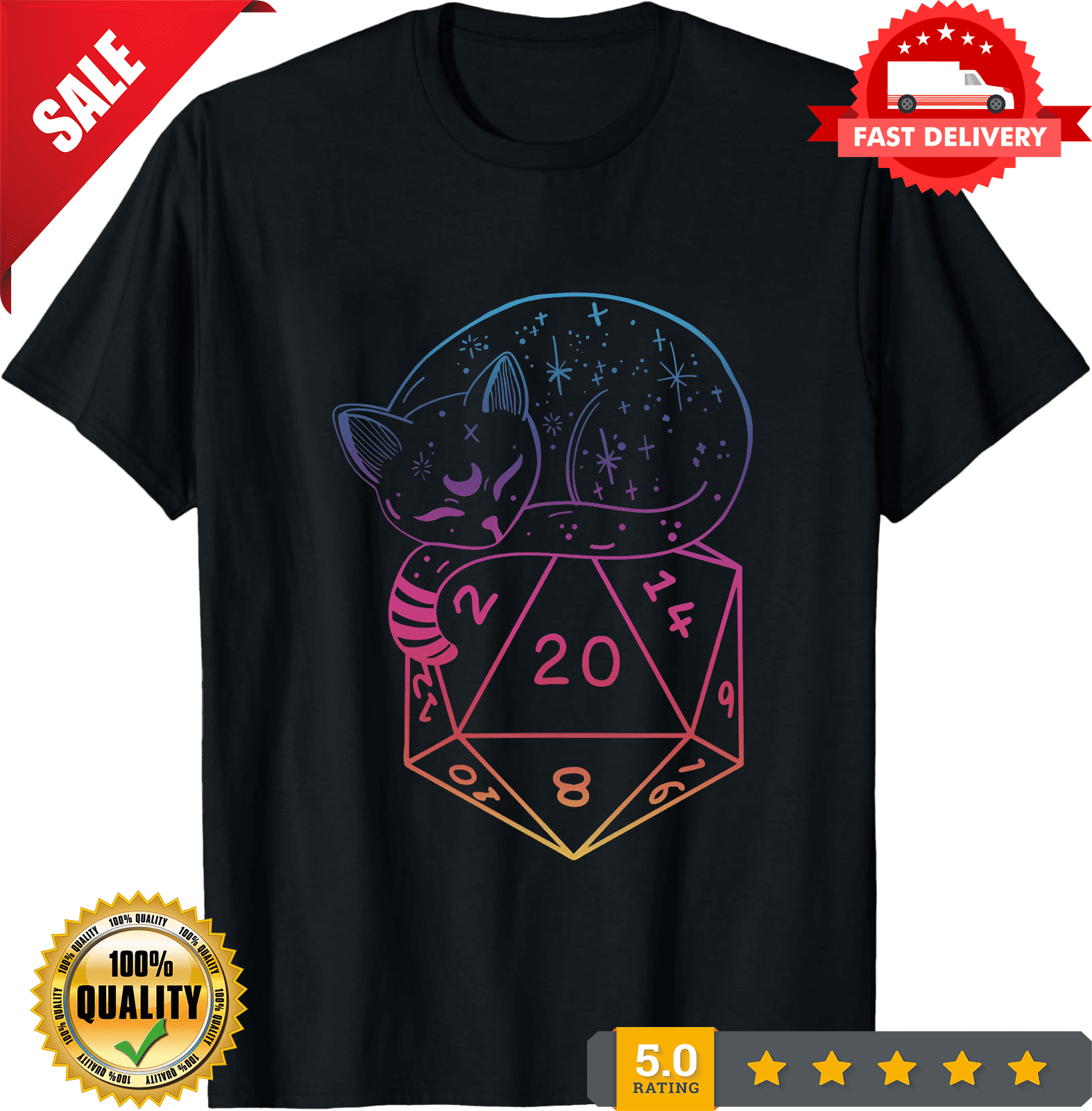 Cat DICE, DND shirt, Dungeons and Dragons shirt, Dungeon Meowster, Dnd ...