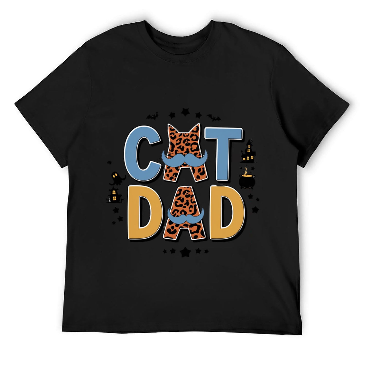 Cat Dad Cat Lover Gifts Halloween Costume Bones Ghoul Spirit T-Shirt ...