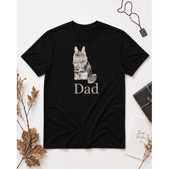 Cat Dad Unisex T-Shirt - Watercolor Cat Lover Gift NG2497, S-5XL ...