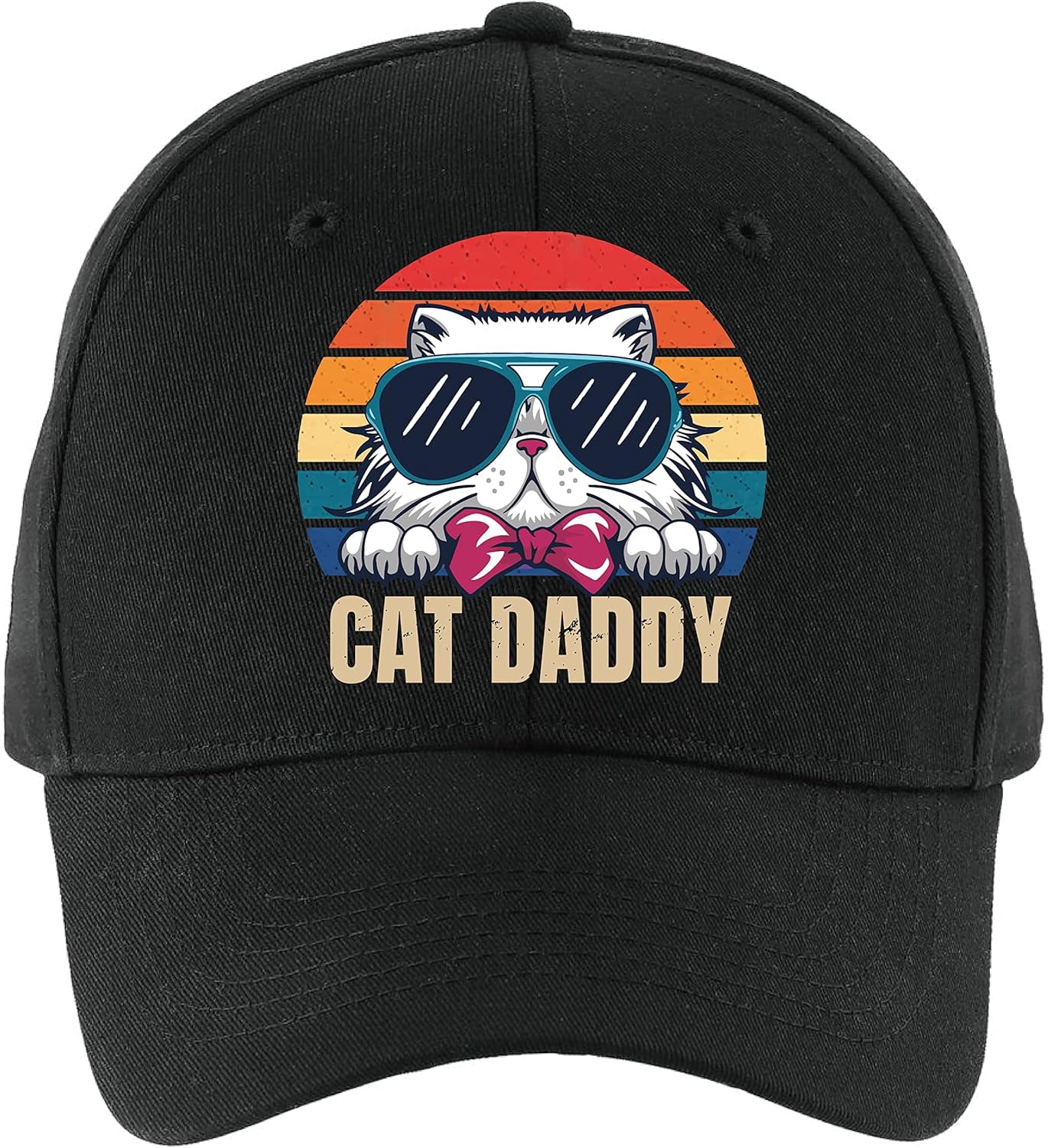 Cat Daddy Fun Baseball Cap, Vintage Adjustable Cotton Cap, Funny ...