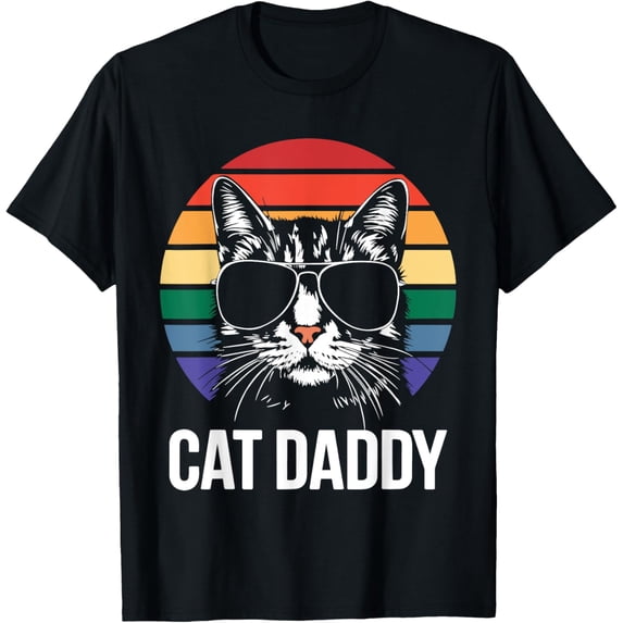 Cat Daddy T-Shirt Best Cat Dad Ever Men T-Shirt - Walmart.com