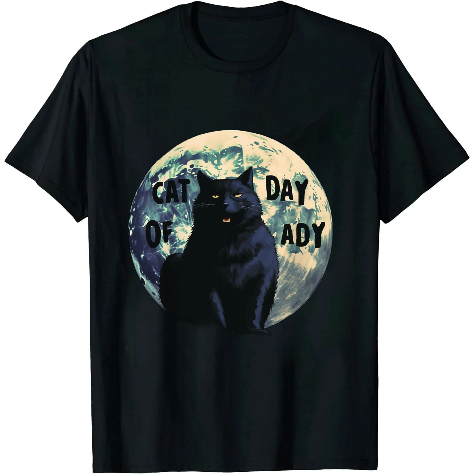 Cat Daddy To A Fatty Funny Fat Chonk Dad Kitten Fur Papa Men T-Shirt ...