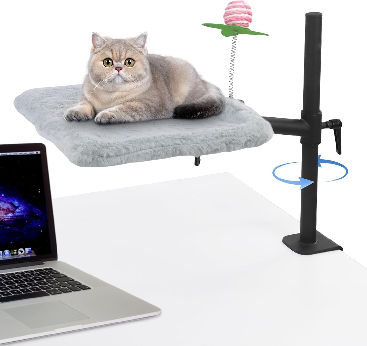 Desk Nest Cat Bed Cat Desk Perch Virtulance Cat Desk Bed - With 360 ...