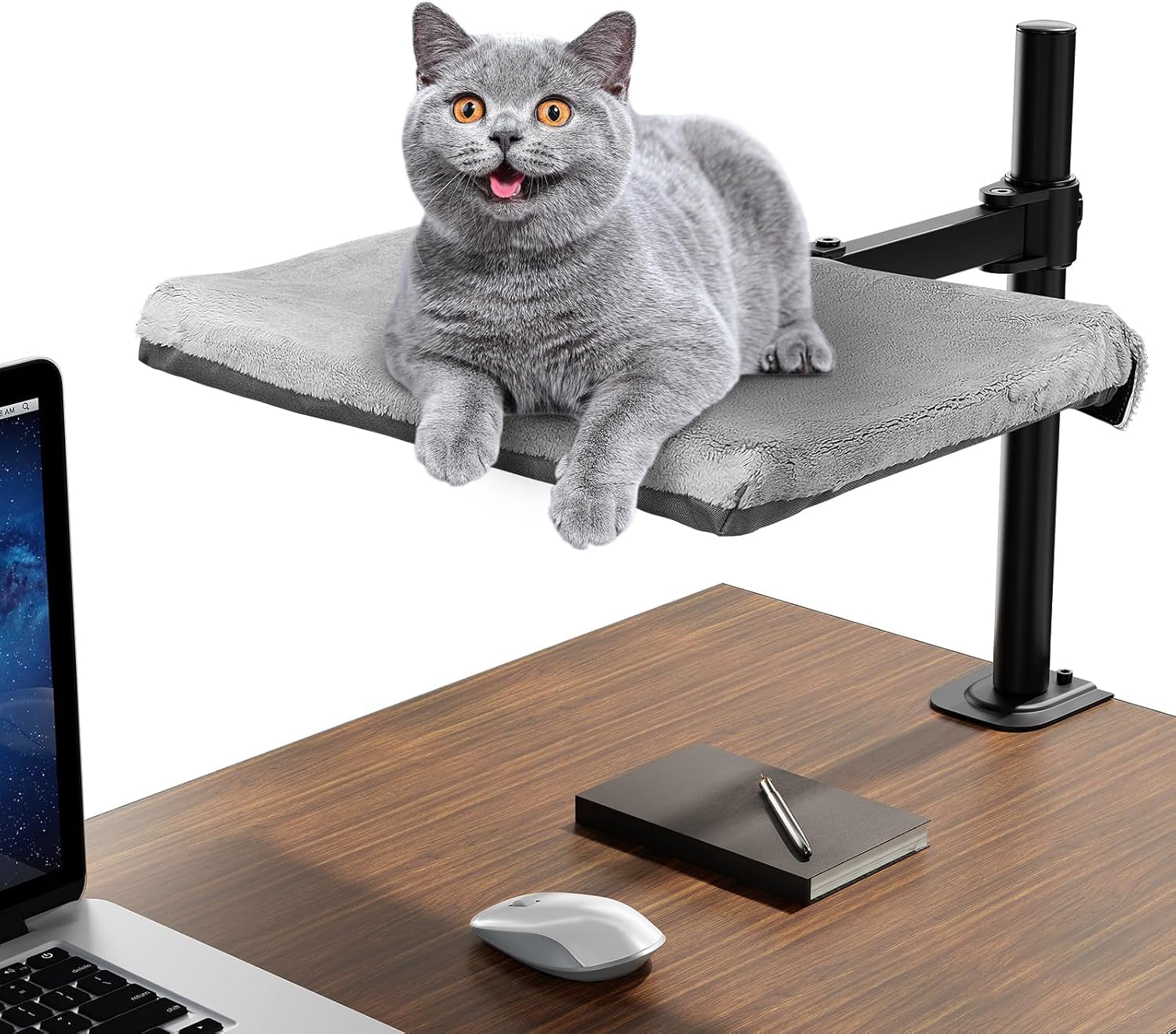 Cat Desk Bed - Perfect Cat Hammock for Your Desk Perch Adjustable Steel ...