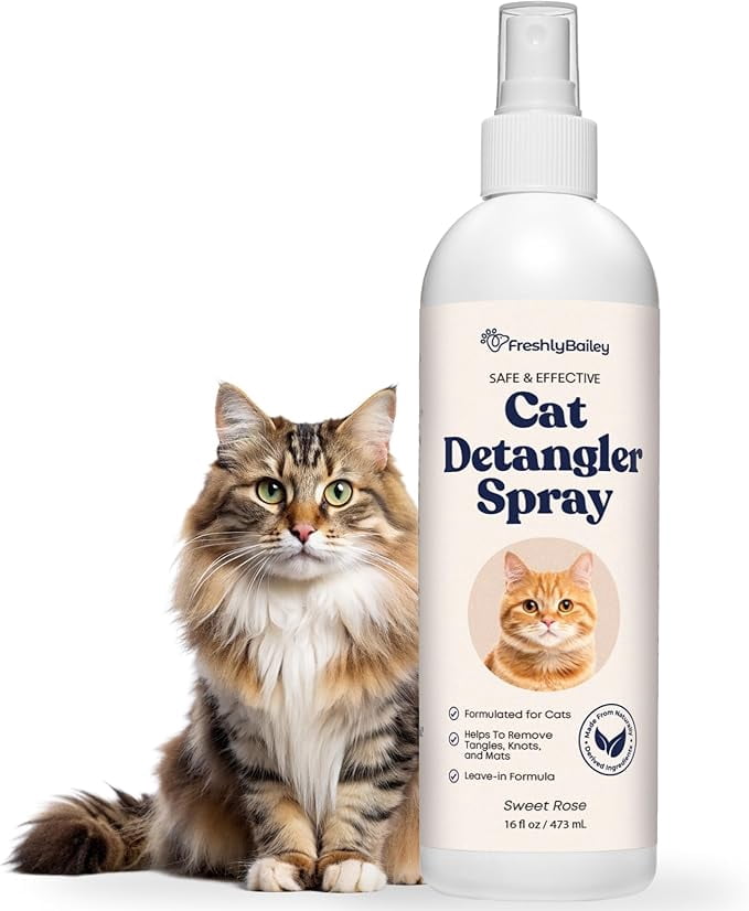Cat Detangler Spray - Pet Detangling Spray for Cats - Natural Detangler ...