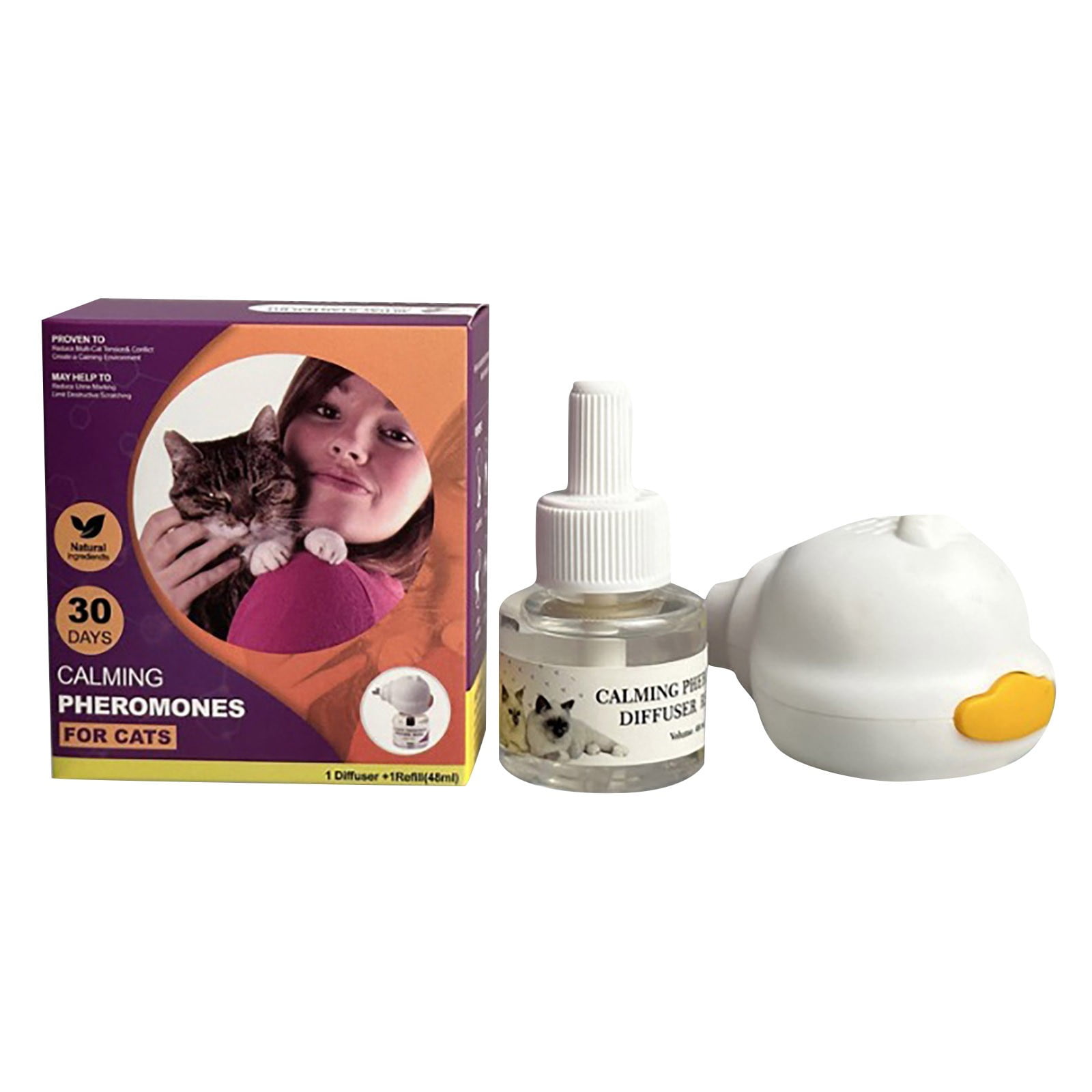 Cat Deterrent Spray, 48ML 1 Diffuser 1 Soothing Liquid Pheromones ...