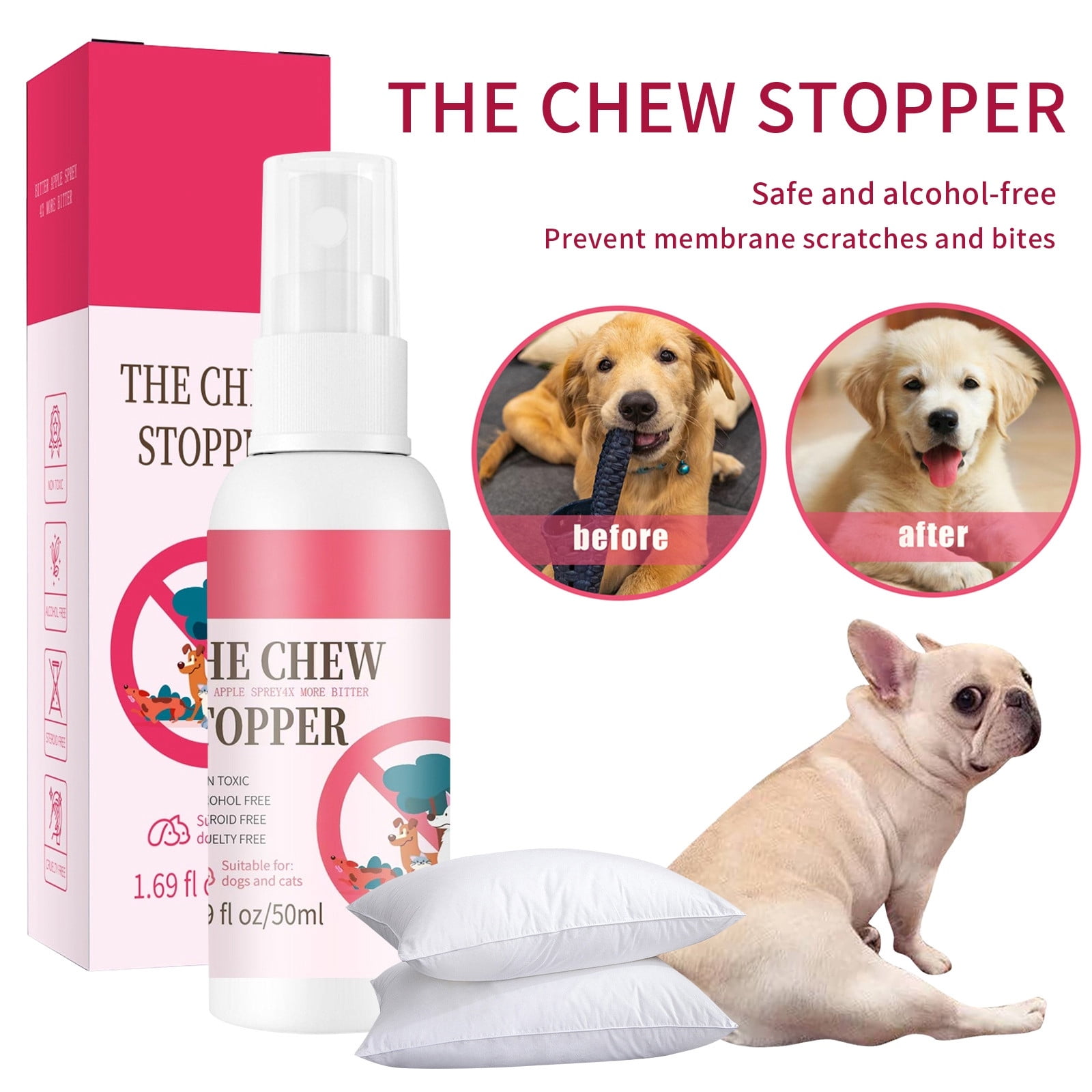 Cat Deterrent Spray, Extra Strength Cat Deterrent Spray, Furniture ...