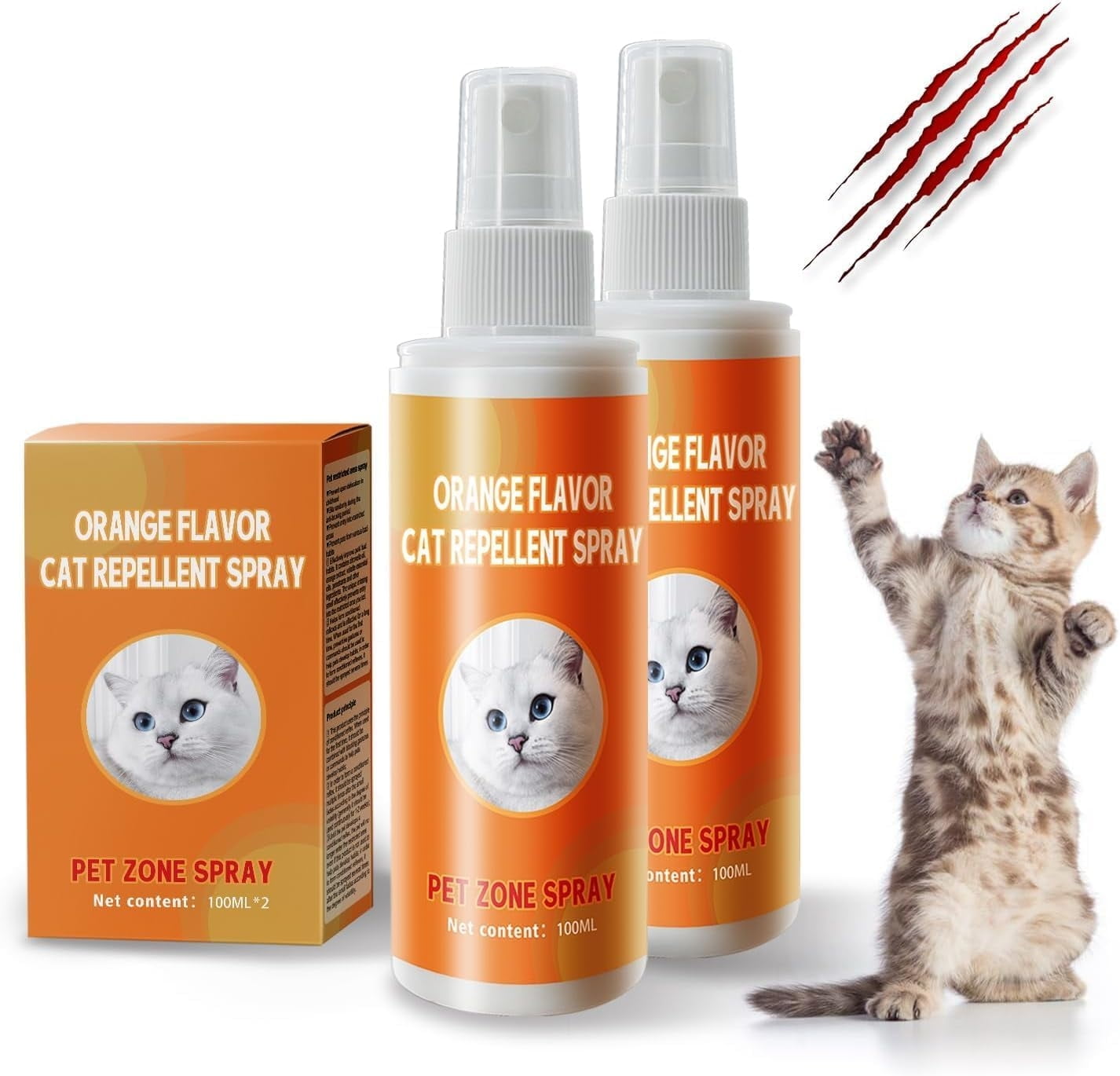 Cat Deterrent Spray, Natural Cat Spray Deterrent for Urine Marking ...