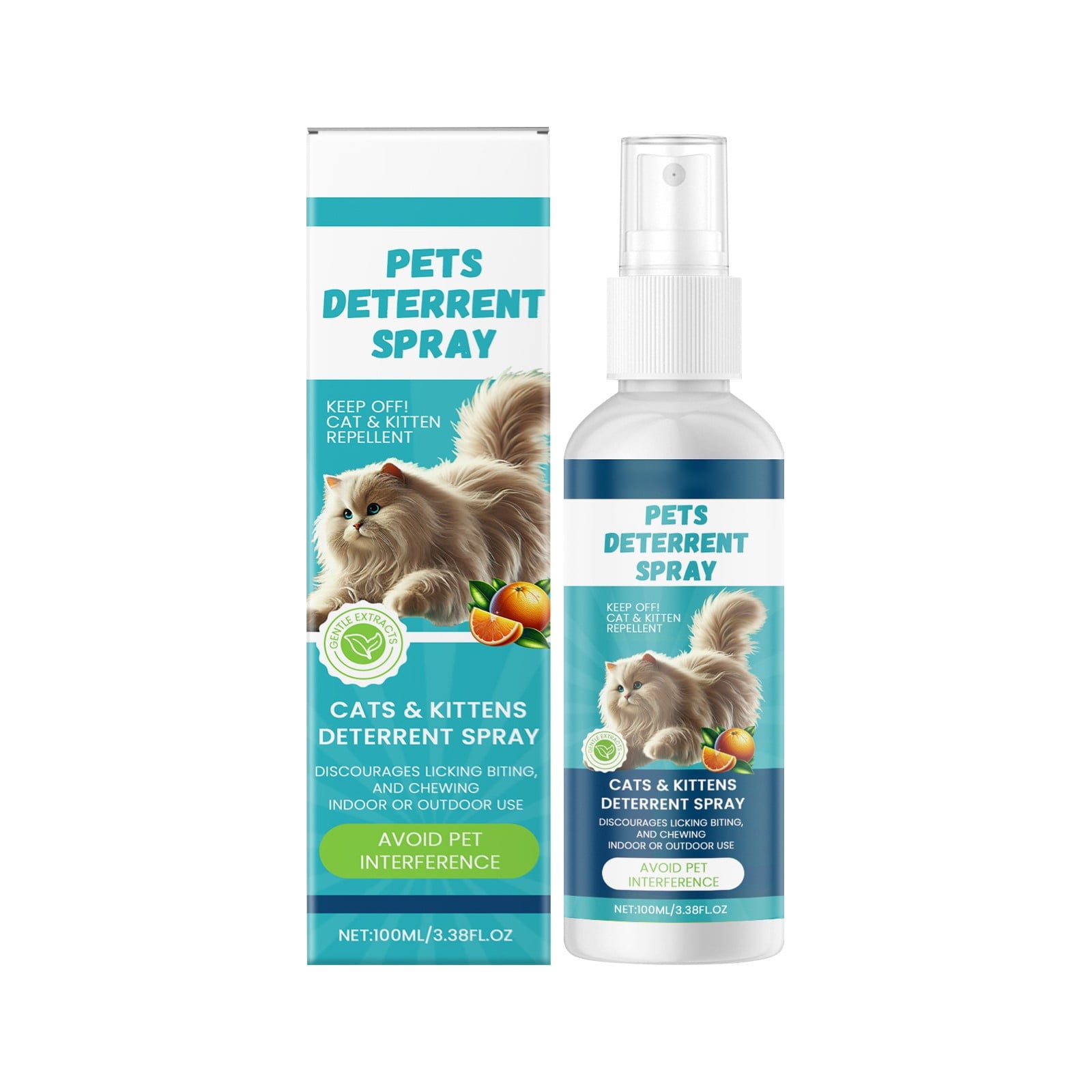 Cat Deterrent Spray, Nature & Safe Cat Repellent Spray for Indoor ...