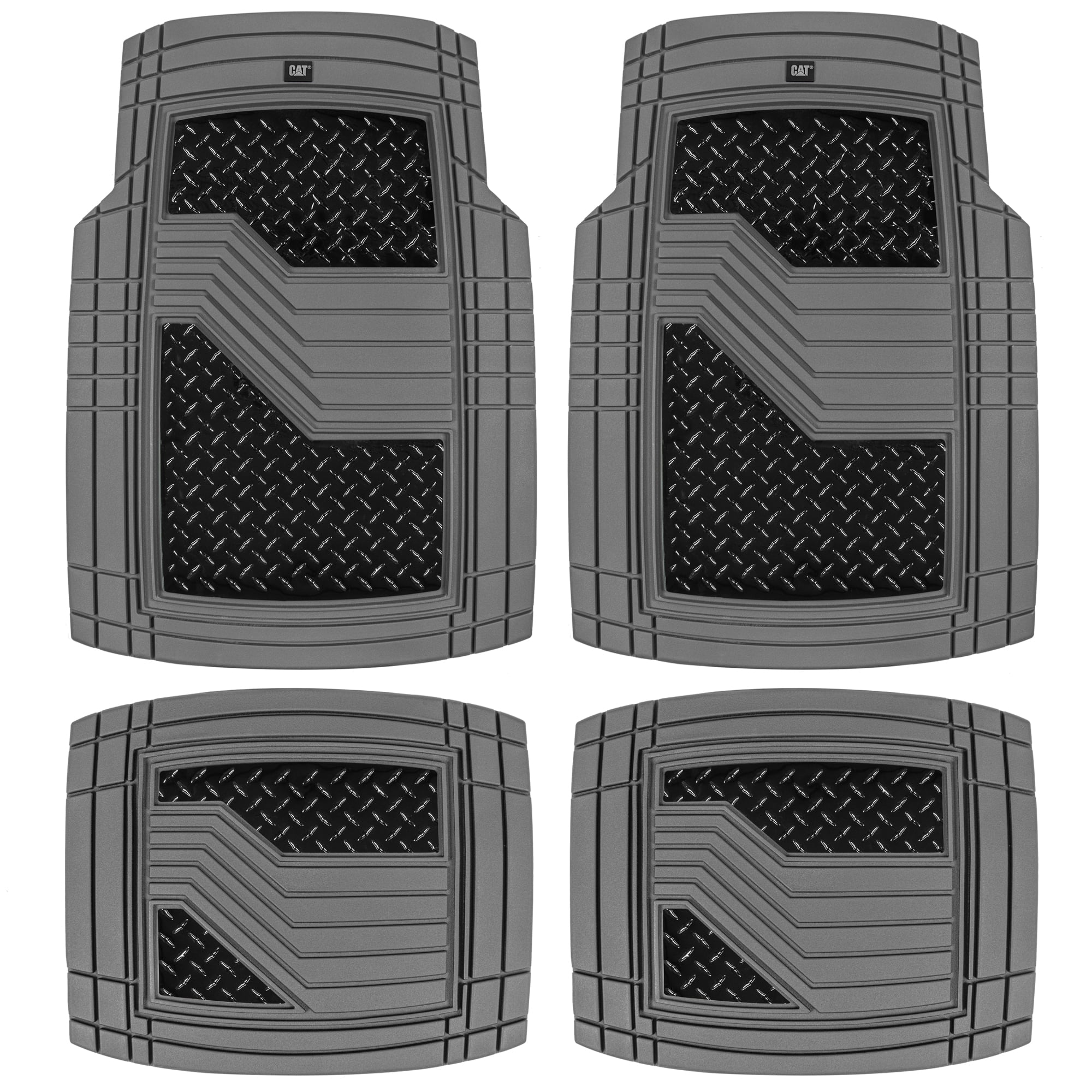 Cat® DiamondShield™ Rubber Floor Mats for Cars Trucks SUV, All Weather ...