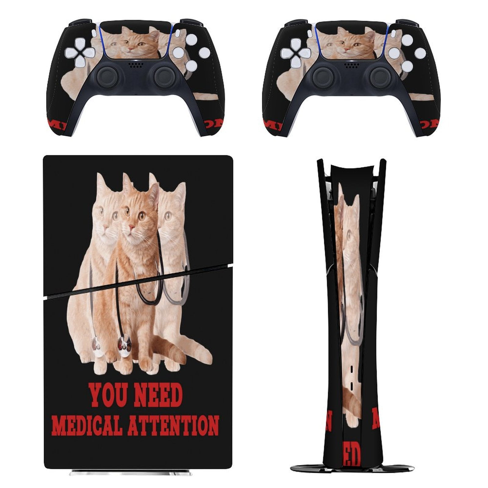 Cat Doctor Ghosting PS5/PS5 Slim Digital Disc Skin Sticker For Console ...