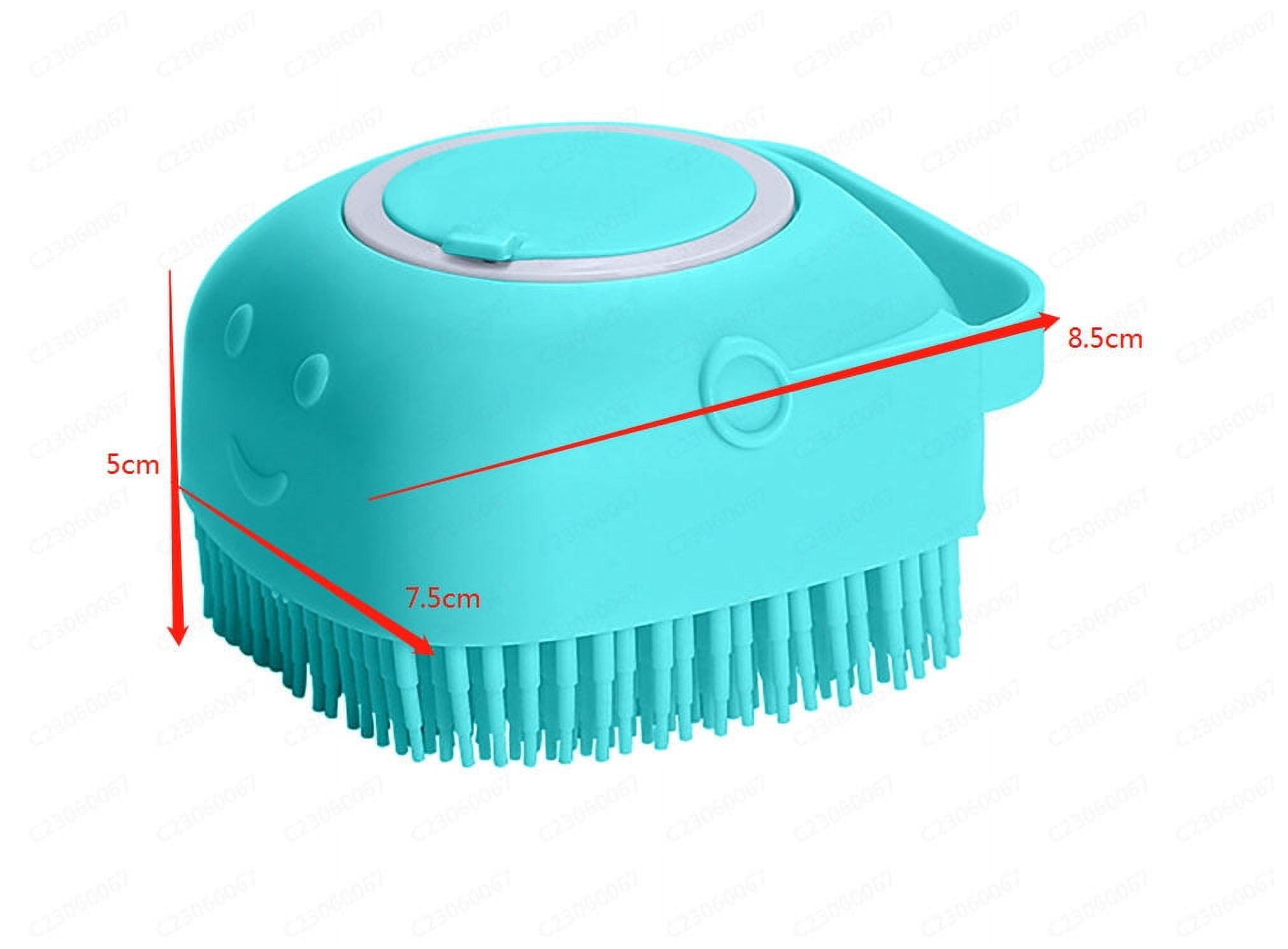 Cat Dog Bath Brush Scrubber - Silicone Bath Brush for Dogs Scrubber ...