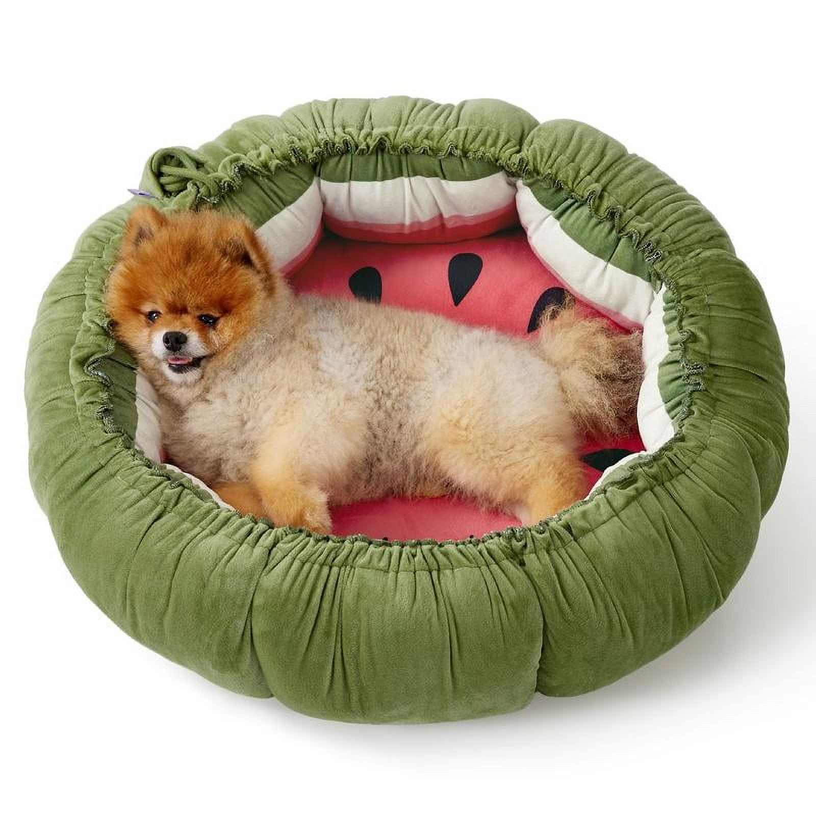 Cat Dog Beds - Washable Round Cute Beds with Versatile Dual-Use Design ...