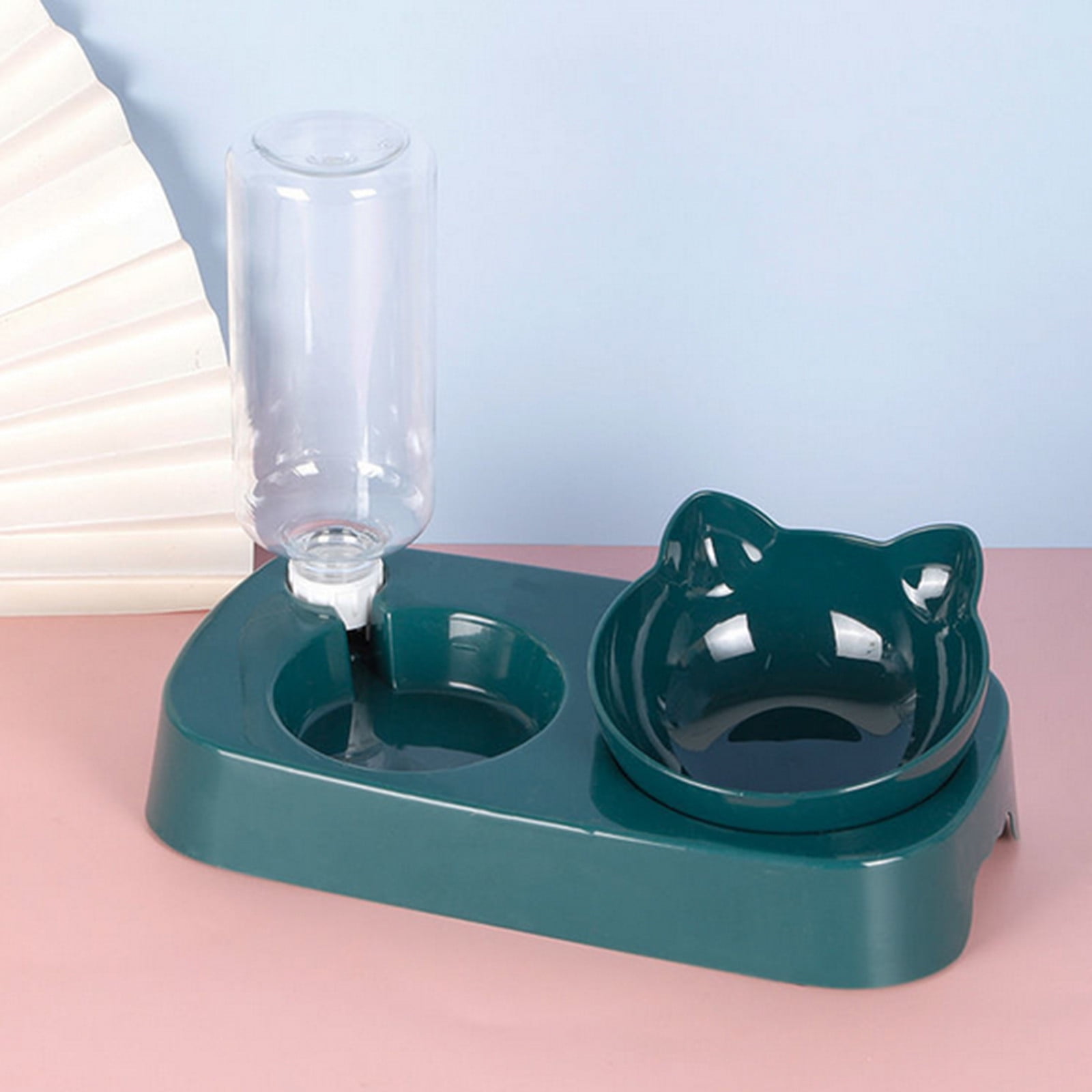 Cat & Dog Bowls - Automatic Double Bowl for Food and Water - Teddy Dog ...