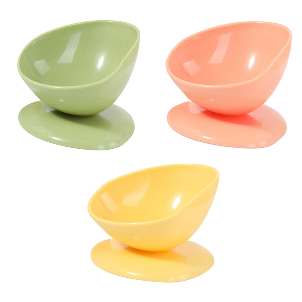 Cat Dog Bowls Pet Elevated Feeding Bowls Food Water Bowls,15° Tilted ...