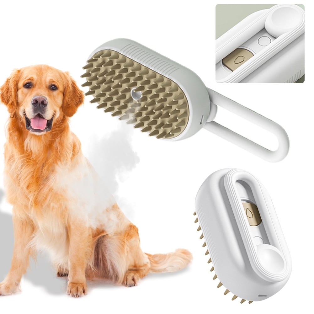 Cat Dog Brush, USB Rechargeable Pet Grooming Comb With Electric Water ...