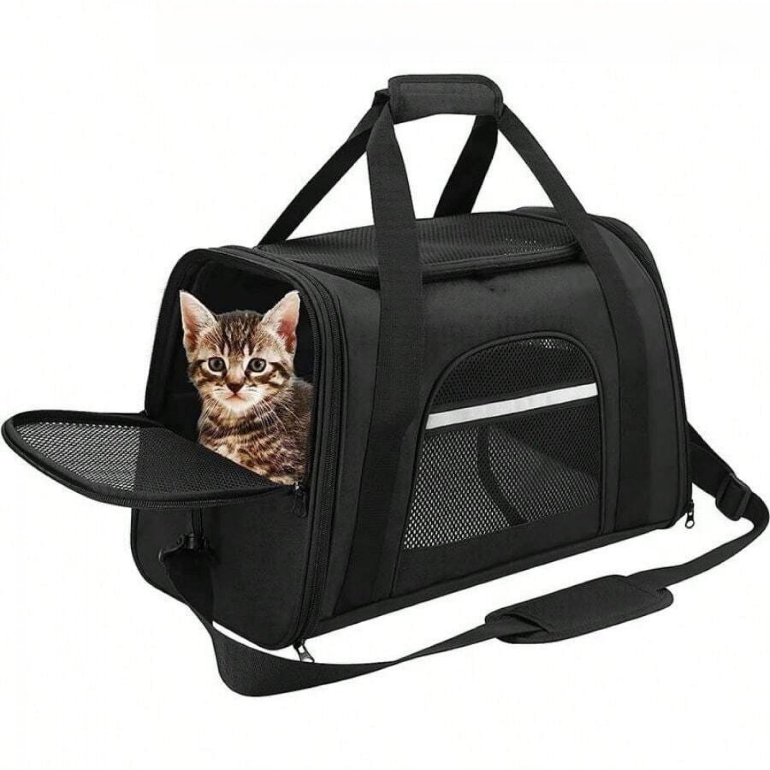 Cat Dog Carrier, Pet Travel Carrier for Small Dogs, Cat Carrying Case ...