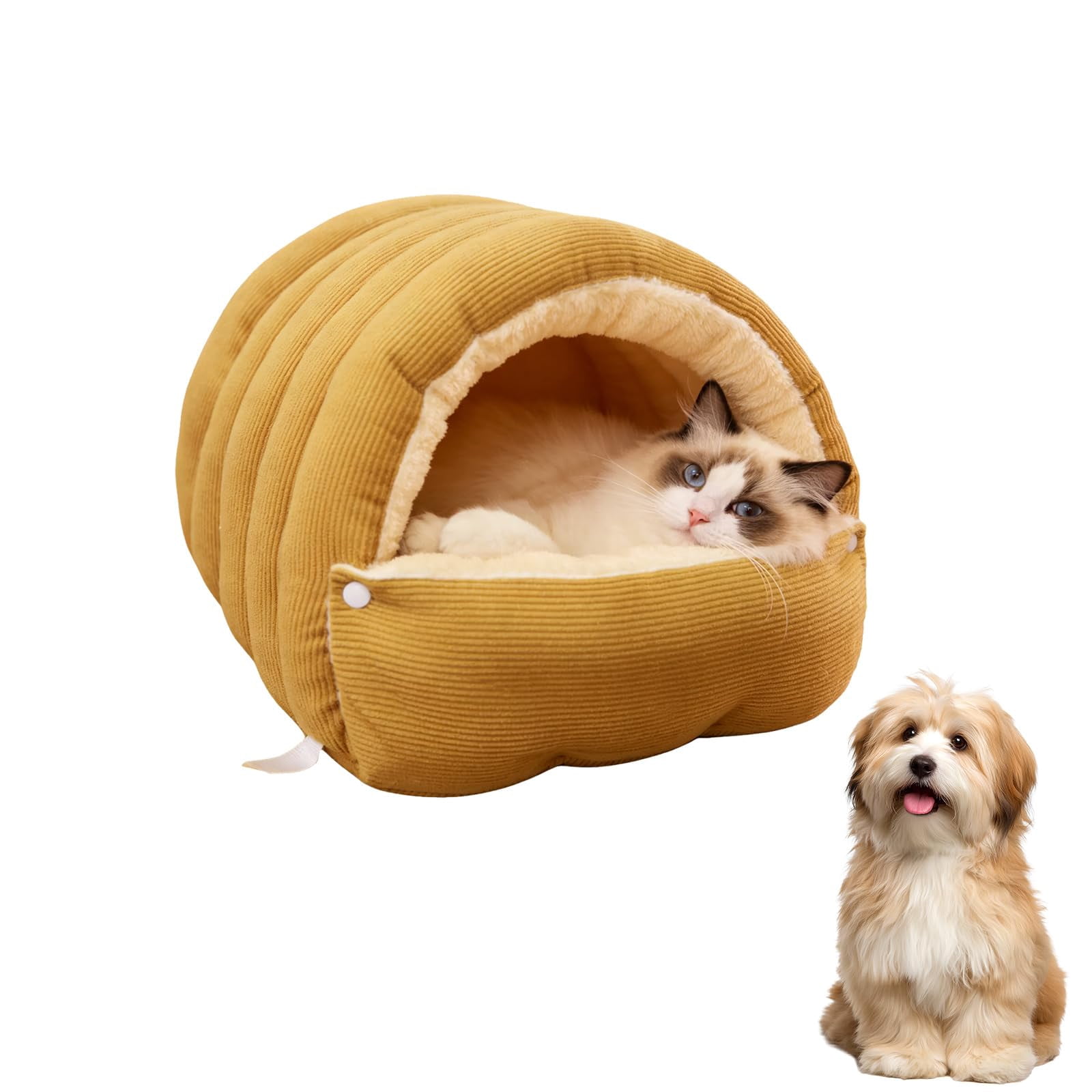 Cat Dog Cave Bed, 2026 New Winter Cave for Cat and Small Dog, Warm ...