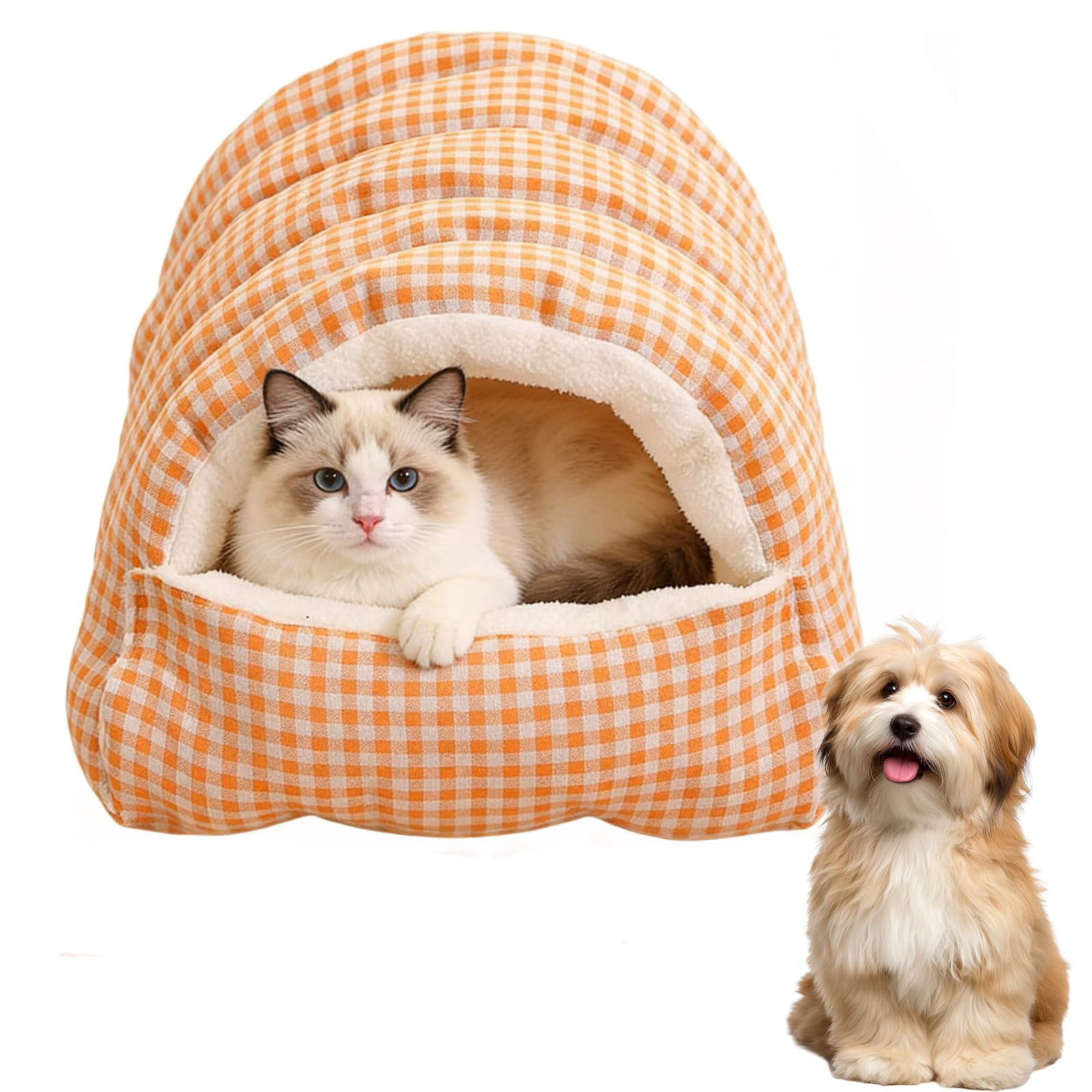 Cat Dog Cave Bed, 2026 New Winter Cave for Cat and Small Dog, Warm ...