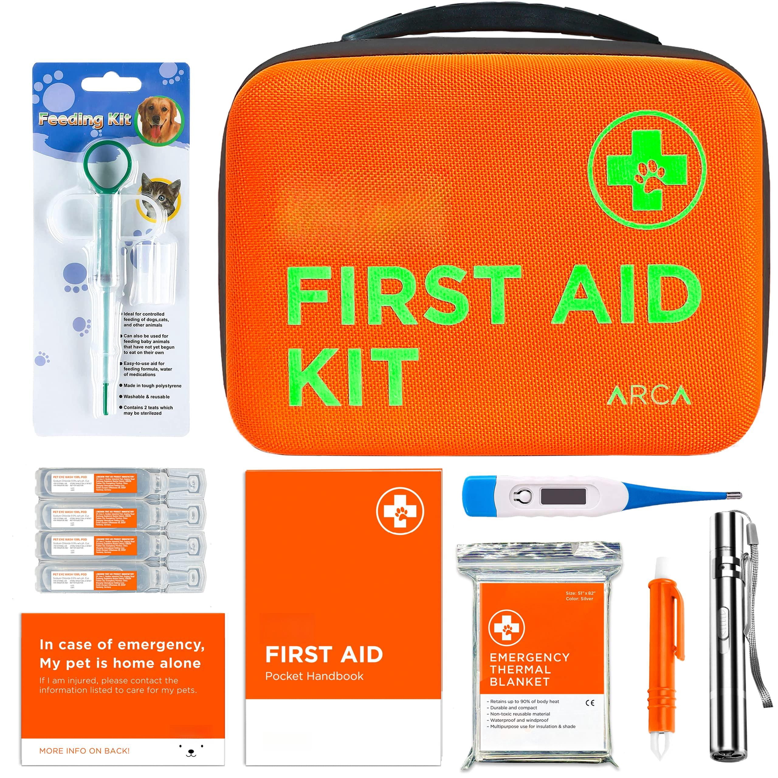 Cat & Dog First Aid Kit - High Visibility Reflective Zipper With ...