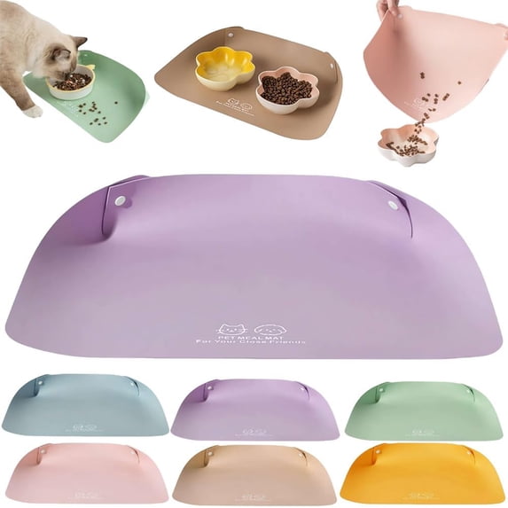 Cat Dog Food Mat - Dog Food Mats for Floors,2027 New Pet Mats for Food ...
