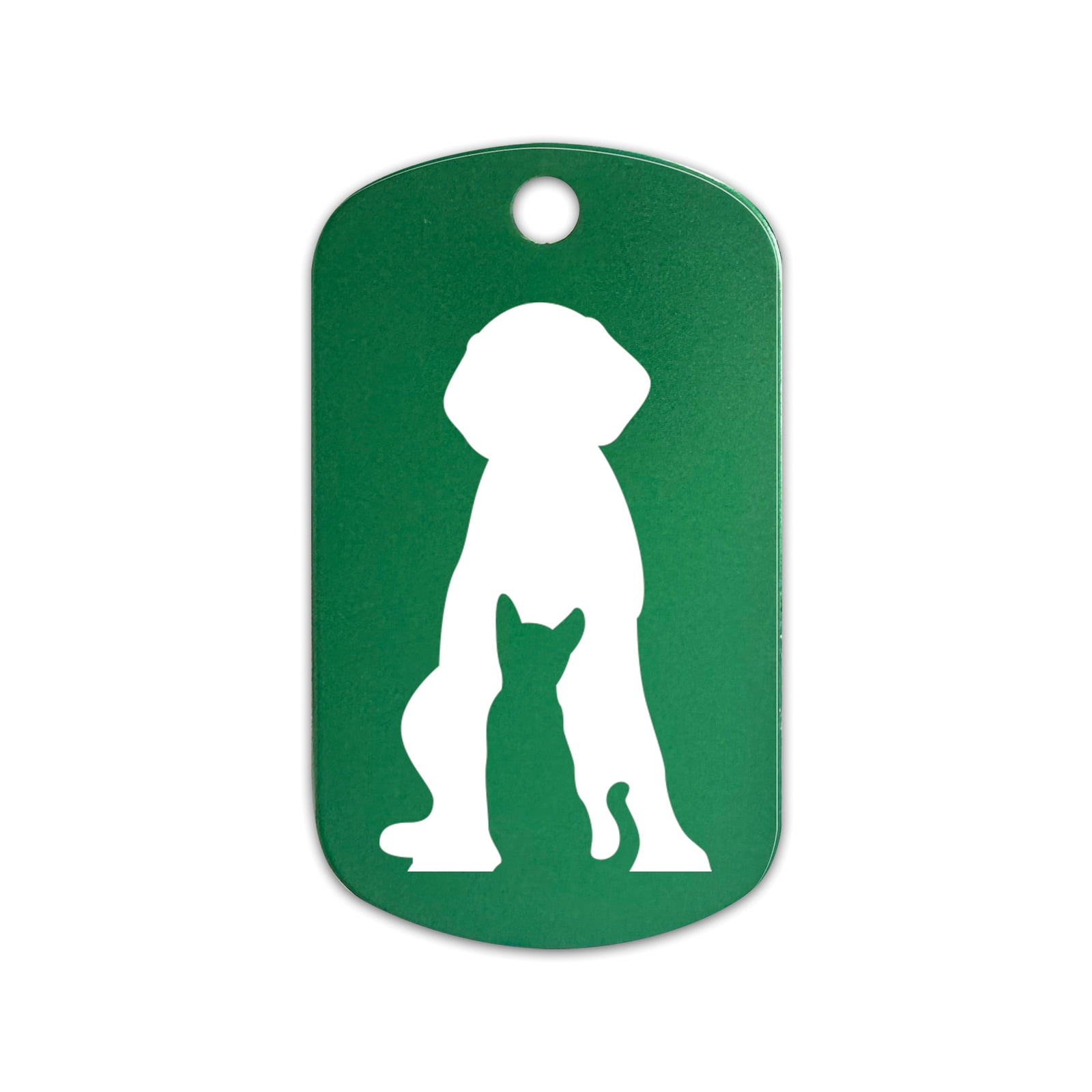 Cat Dog GI Dog Tag Aluminum Keychain cats dogs love kitty puppy rescue ...