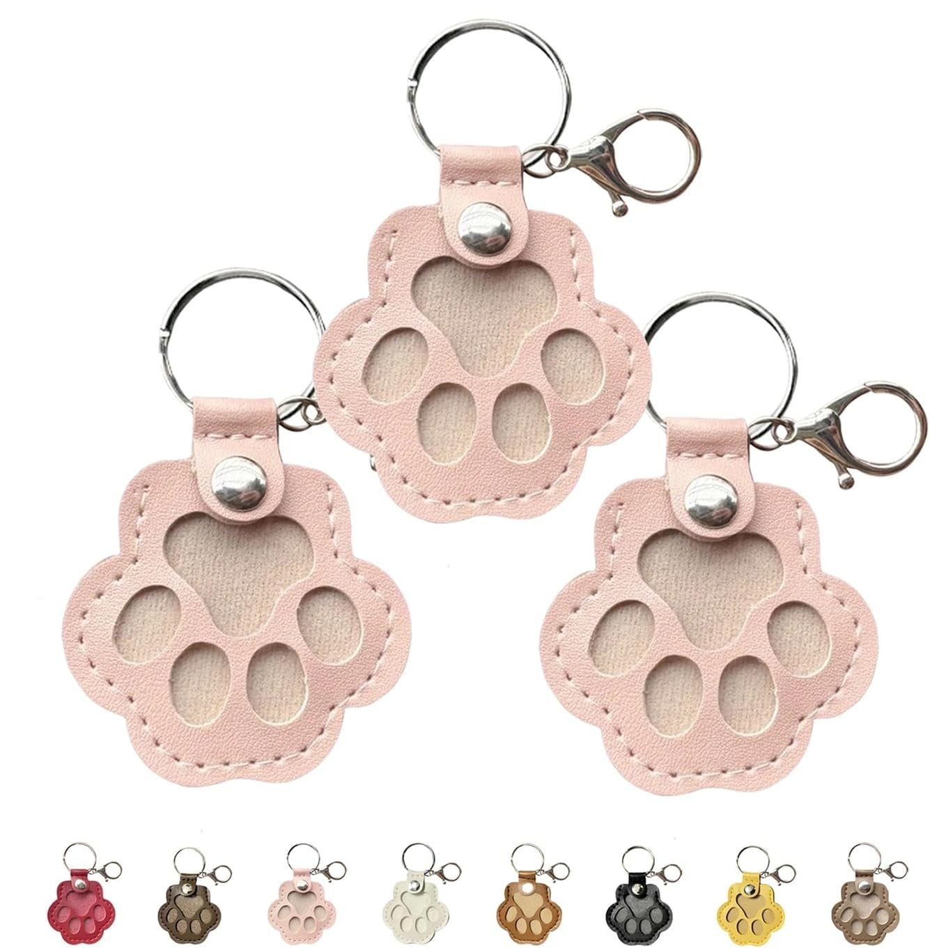 Cat & Dog Hair Keychains, Memorial Gift For Pet Lovers,Paw Shaped ...