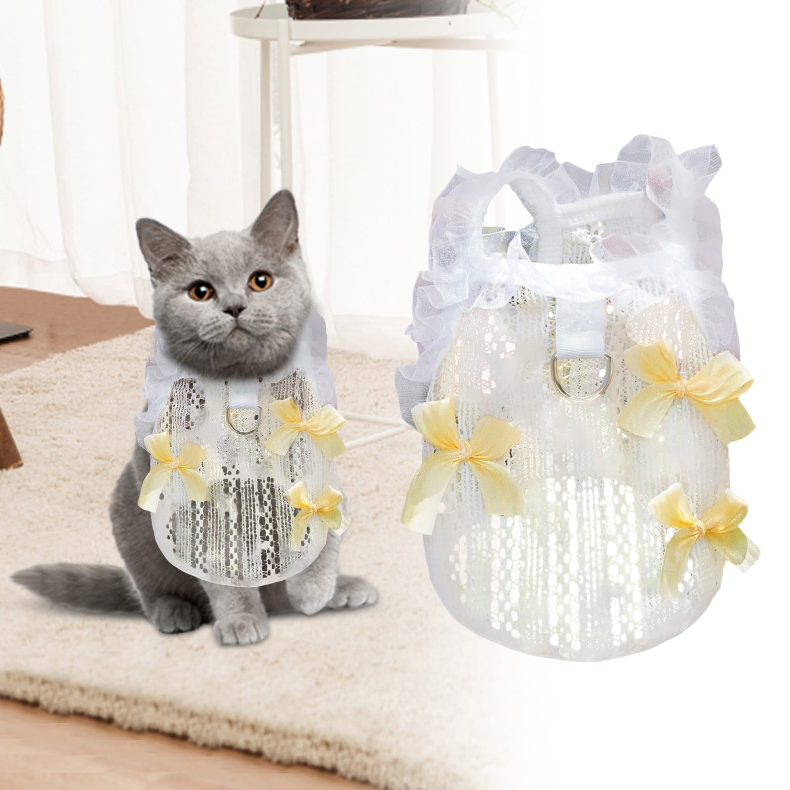 Cat Dog Lace Pet Vest Breathable Mesh Puppy Fashion Apparel Soft ...