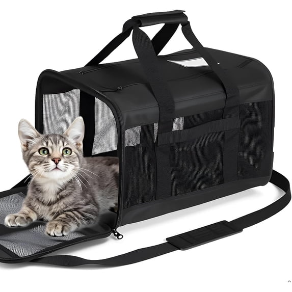 Cat Dog Pet Carrier for Medium to Large Cats (20+ lbs) and Small Dogs ...