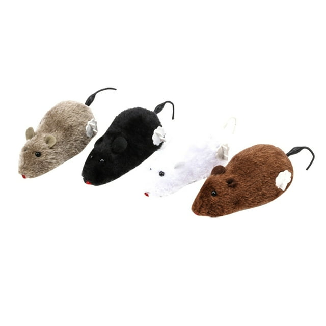 Cat Dog Pet Clockwork Mouse Toy,Wind Up Plush Mouse Toys ,Cat Kitten ...