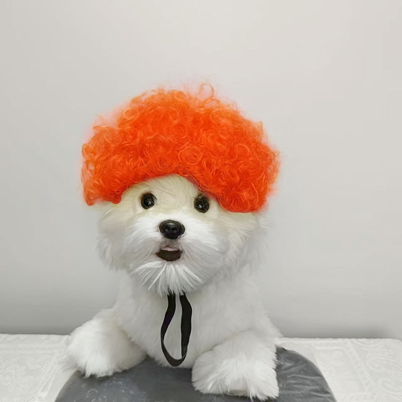 Cat Dog Pet Wigs Headdress Funny Costume Puppy Cross-Dressing Cosplay ...