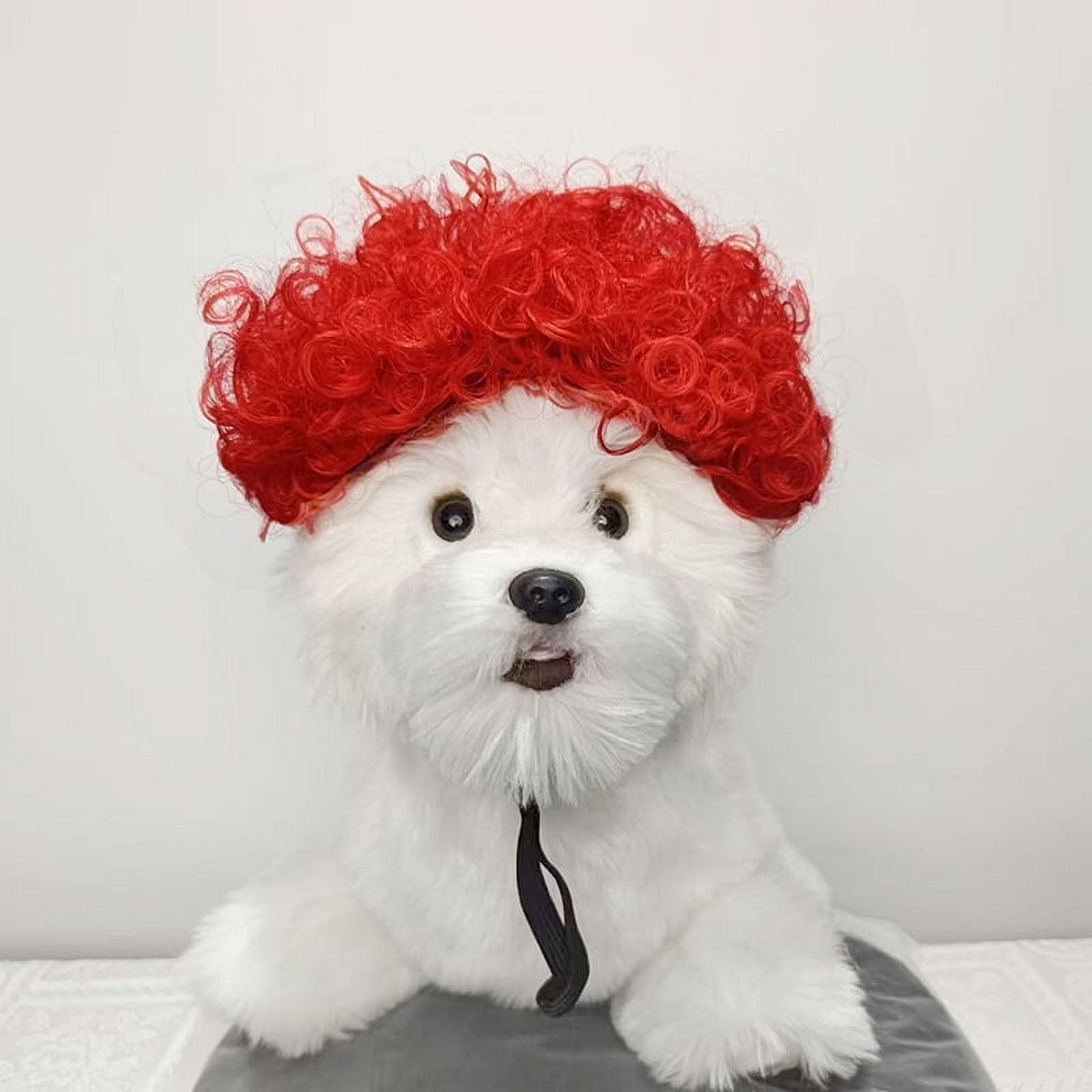 Cat Dog Pet Wigs Headdress Funny Costume Puppy Cross-Dressing Cosplay ...