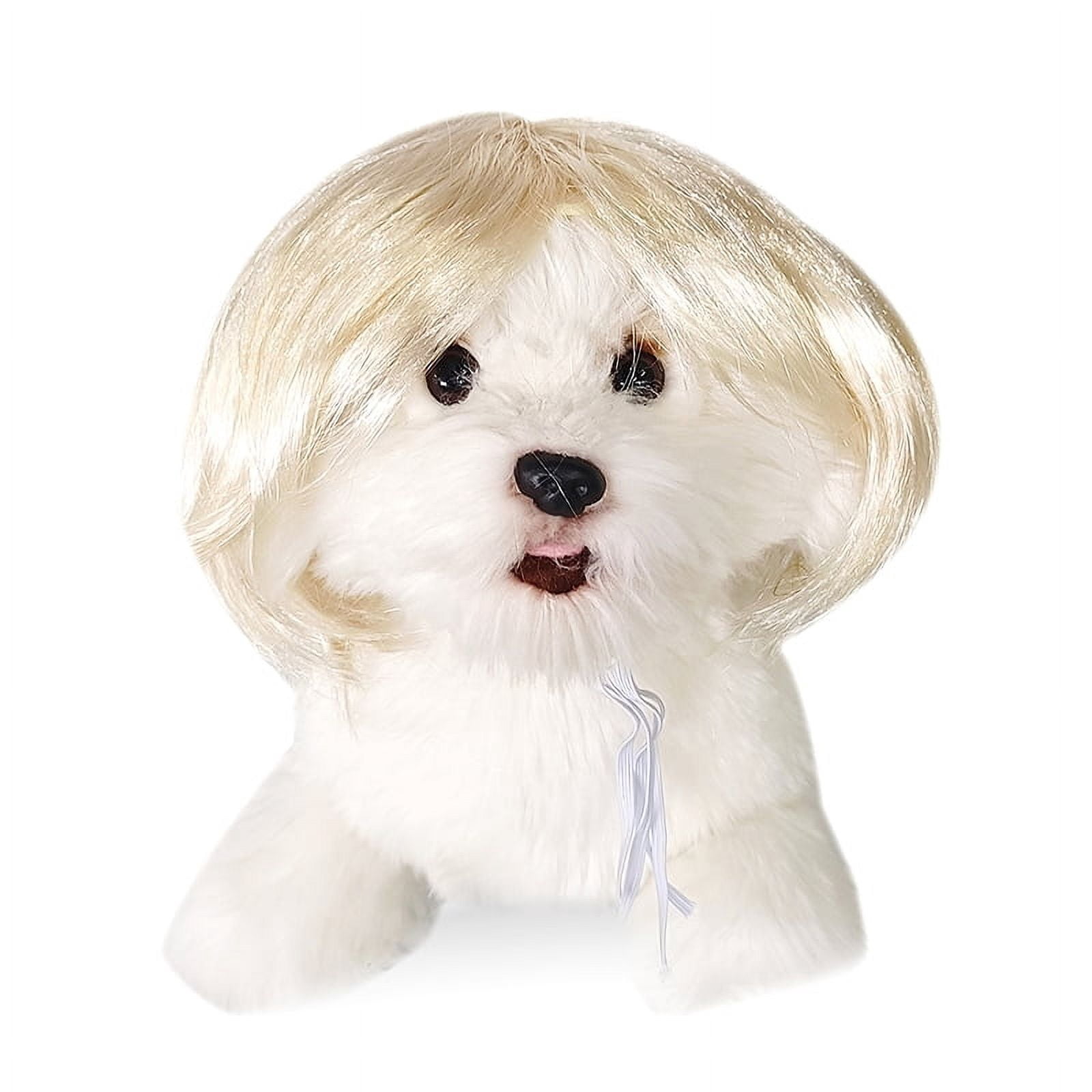 Cat Dog Pet Wigs Headdress Funny Costume Puppy Cross-Dressing Cosplay ...