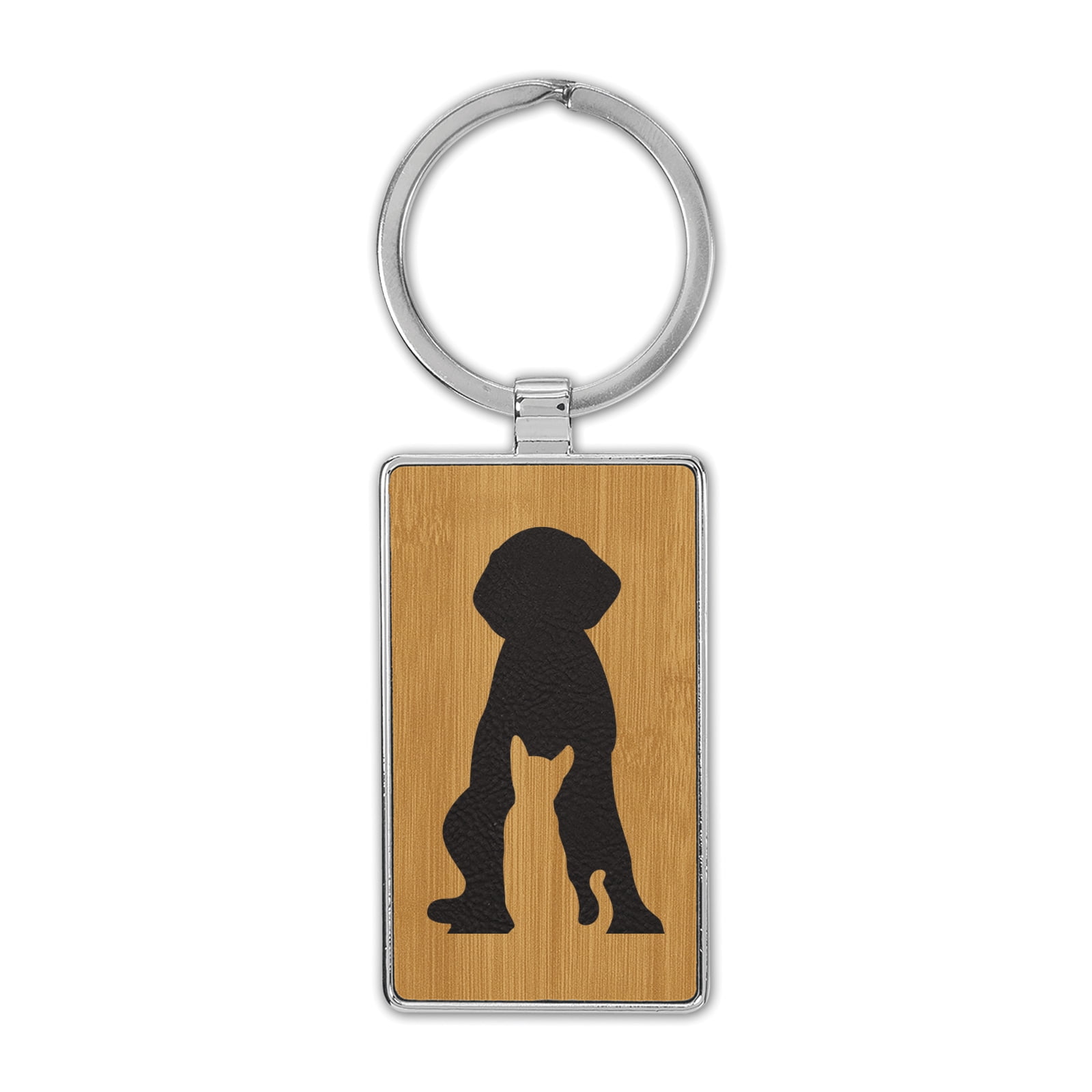 Cat Dog Premium Leatherette Keychain cats dogs love kitty puppy rescue ...