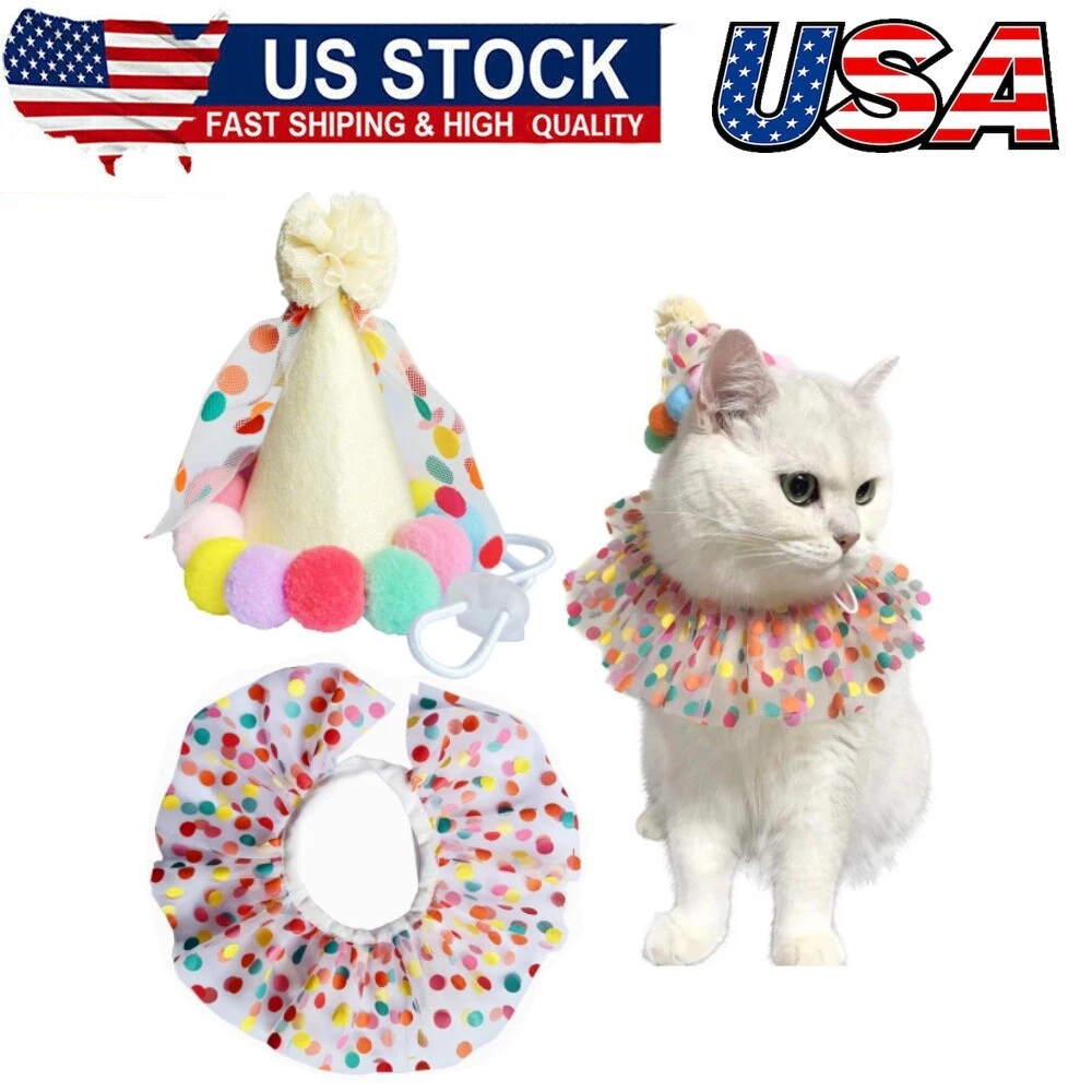 Cat Dog Princess Costumes Puppy Cat Birthday Bandana Scarf And Party ...