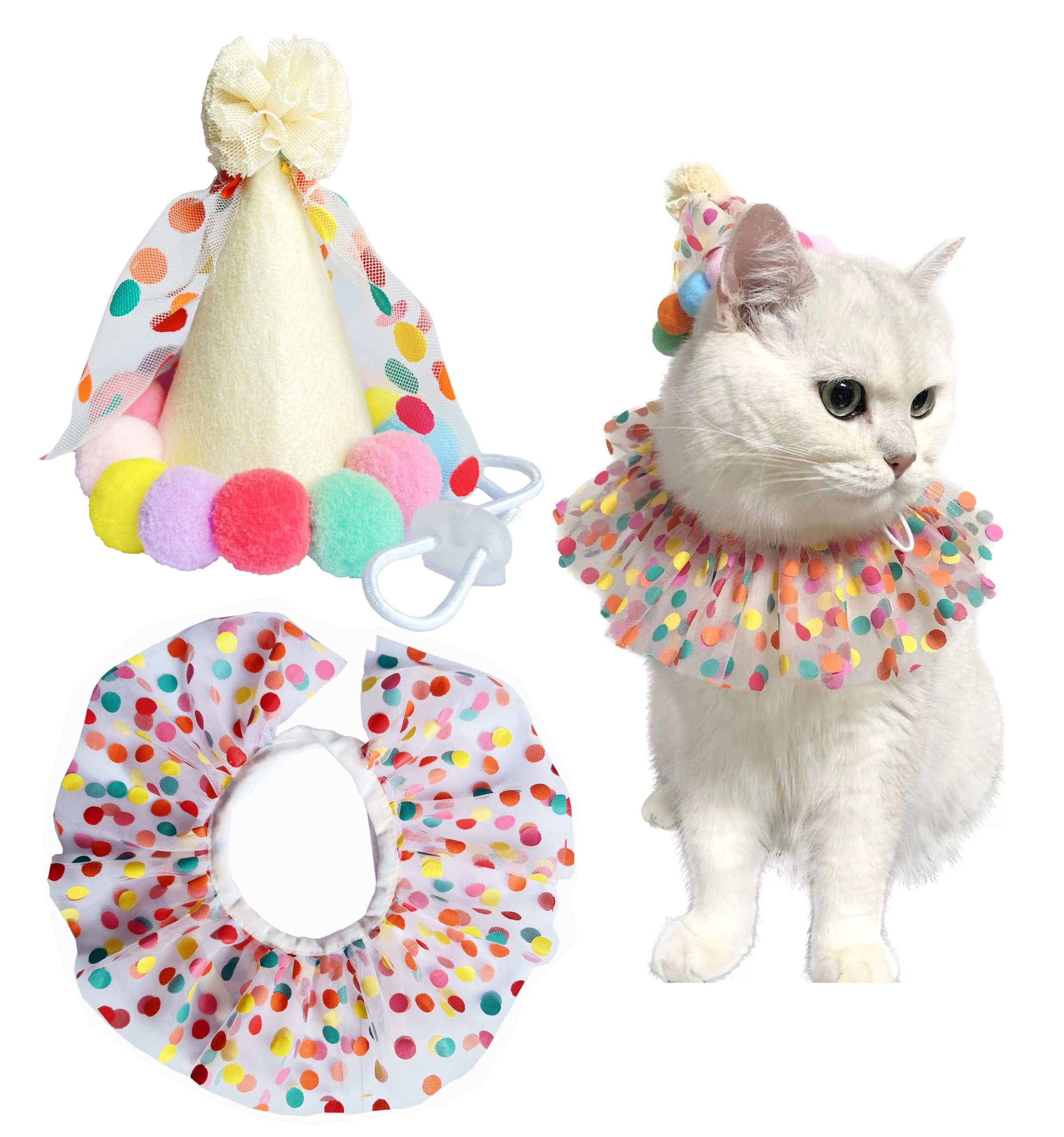 Cat Dog Princess Costumes Puppy Cat Birthday Bandana Scarf and Party ...