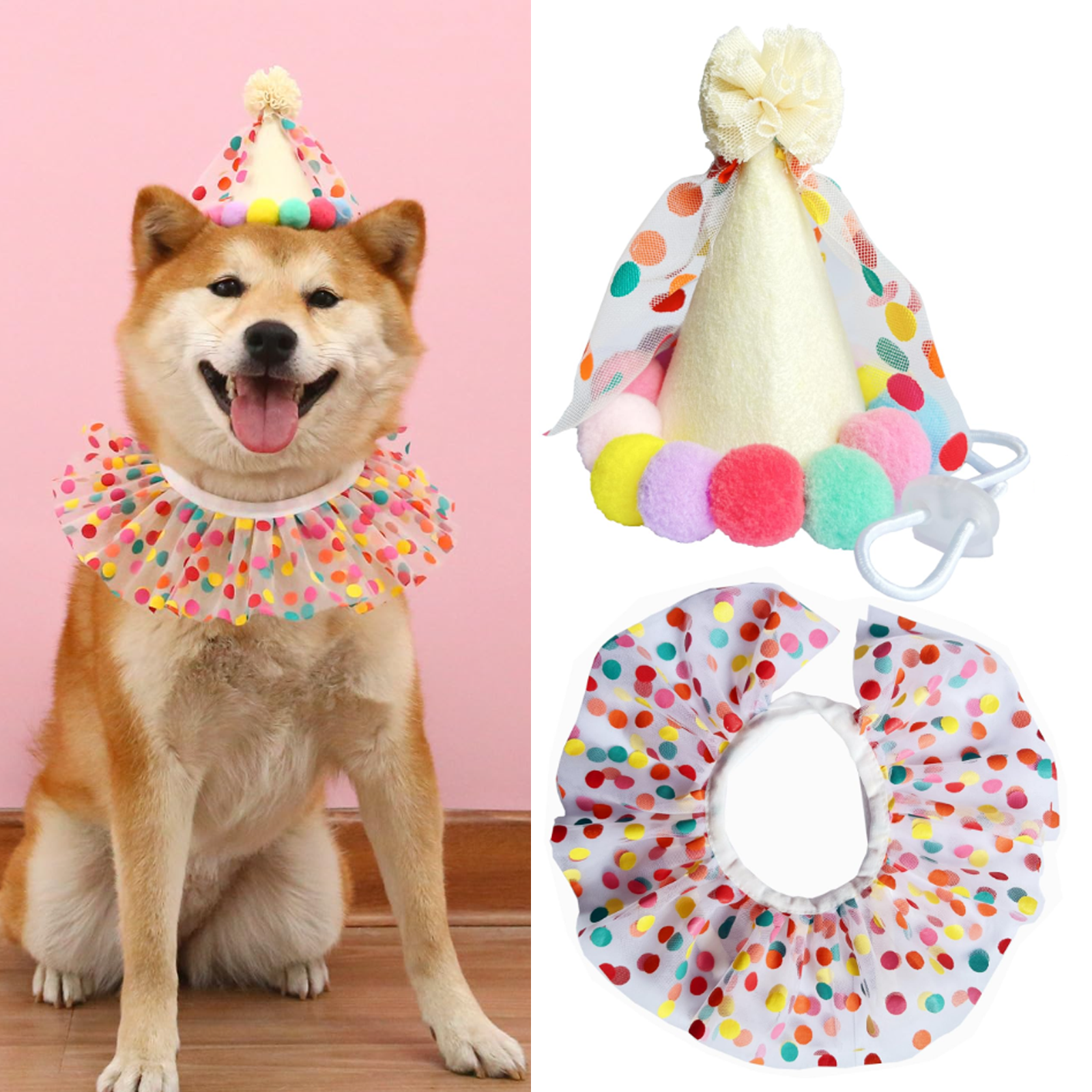 Cat Dog Princess Costumes Puppy Cat Birthday Bandana Scarf and Party ...