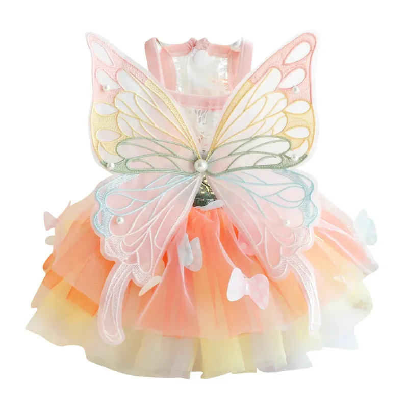 Cat Dog Princess Dress Clothes Rabbit Bunny Kitten Butterfly Costume ...