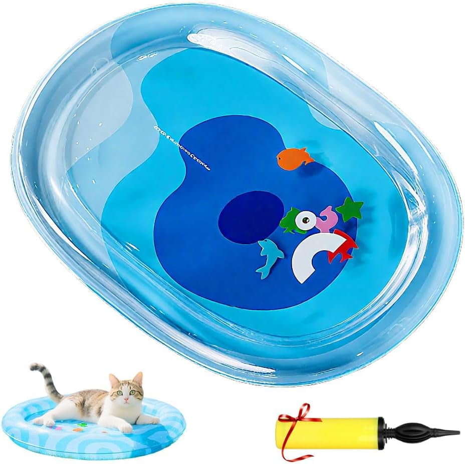 Cat Dog Water Mat, 2025 New Thickened Water Sensor Play Mat for Pet ...