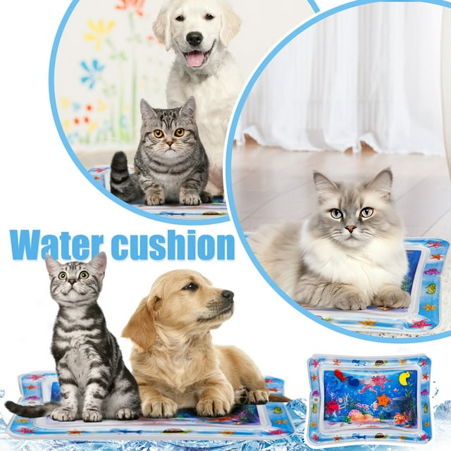Cat Dog Water Play Mat Cat Play Mat Toy,Tummy Water Mat for Cat Dog ...