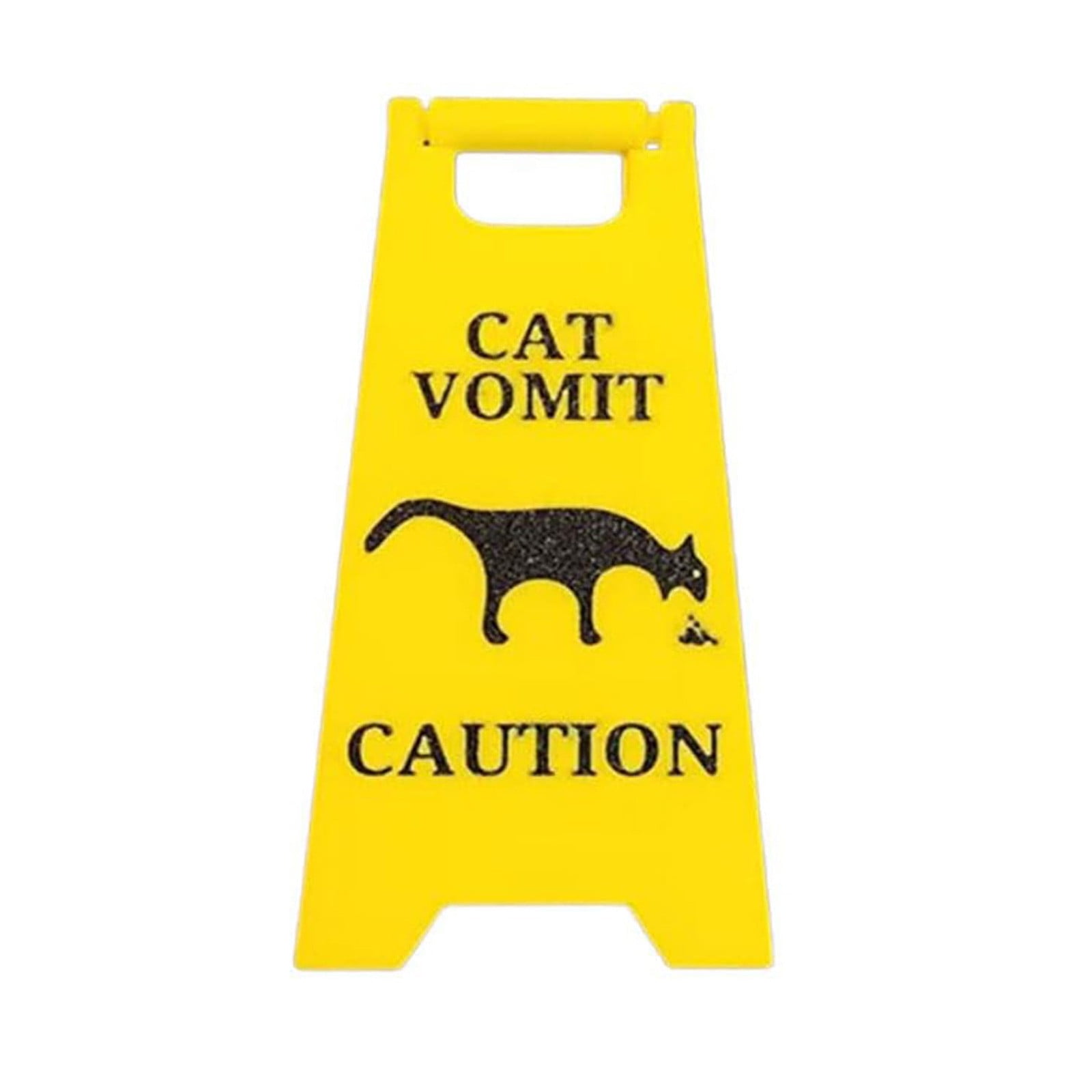 Cat and Dogs Vomit Sign,Cat Warning Sign Decoration,Cat Decor Funny Gag ...