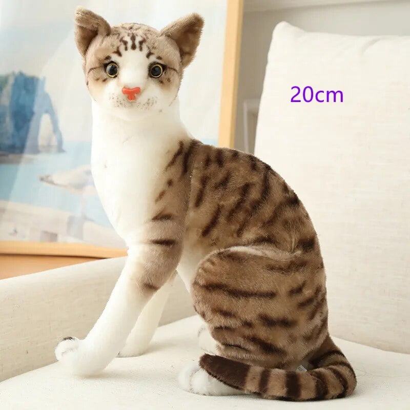 Cat Doll Pet Toys Stuffed Lifelike Siamese Cats Plush Toy simulation ...