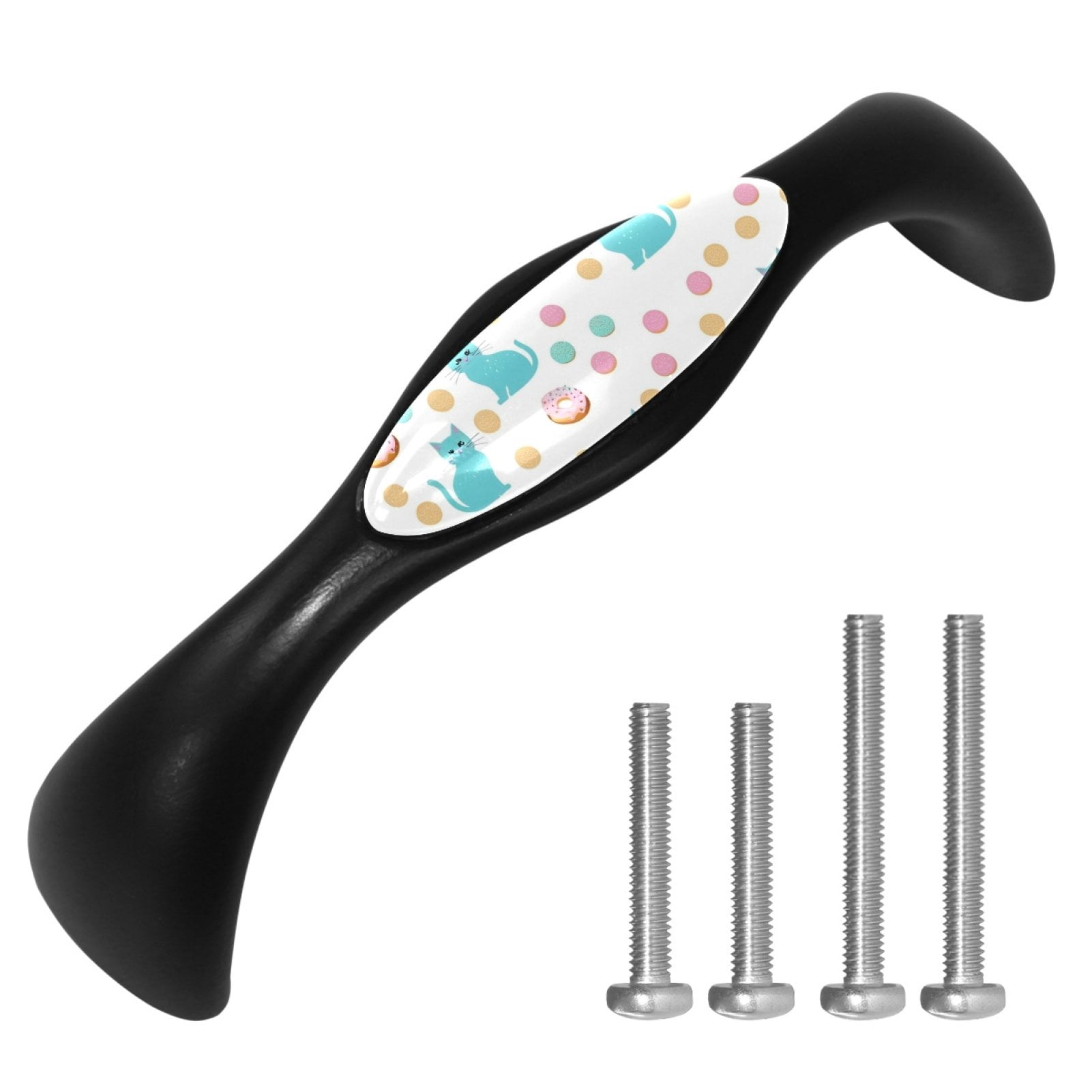 Cat Donuts Kitchen Cabinet Pull Knobs Drawer Hardware Handles for Door ...