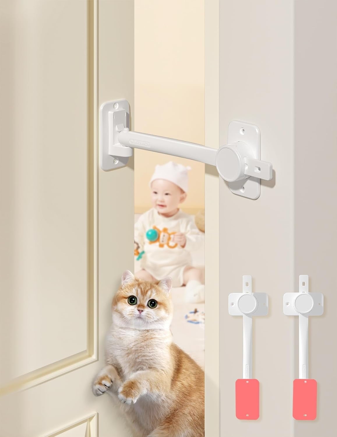 ZVZM Adjustable Cat Door Stopper, 2 Piece, White - Walmart.com