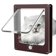 Cat Door for Interior Doors,Cat Puppy Door with Lockable Safe Magnetic ...