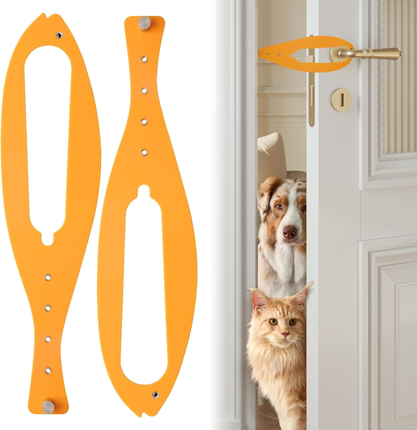 Cat Door Latch, 2 Pcs Cat Door Stopper Pet Door Latch to Keep Dog Out ...